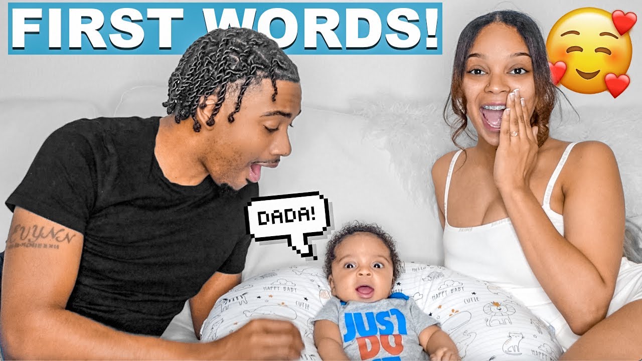 OUR 2 MONTH OLD BABY SAID “DADA” - YouTube