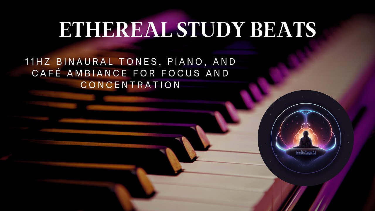 Ethereal Study Beats: 11Hz Binaural Tones, Piano, and Café Ambiance for ...