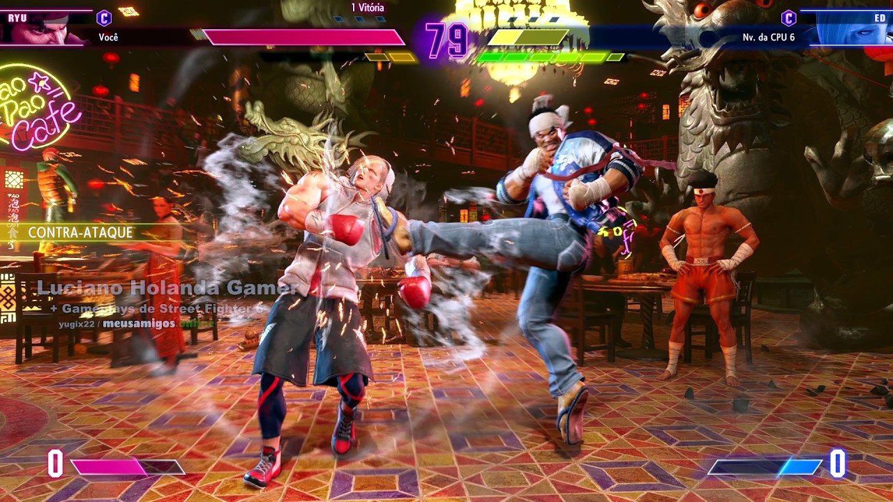 Ryu VS. Ed [ STREET FIGHTER 6 ! ] Pao Pao Café 6 | SNK [ HARD LEVEL ...