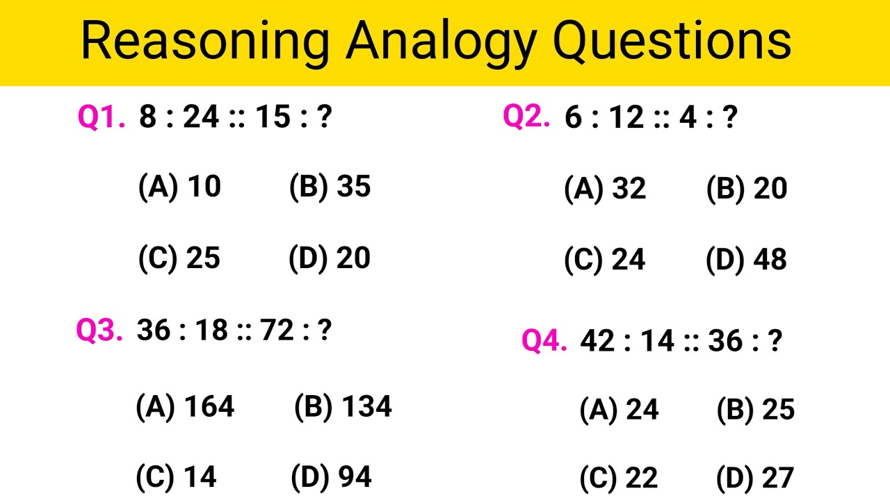 Reasoning Analogy Questions || Resoning Questions || Reasoning Practice ...