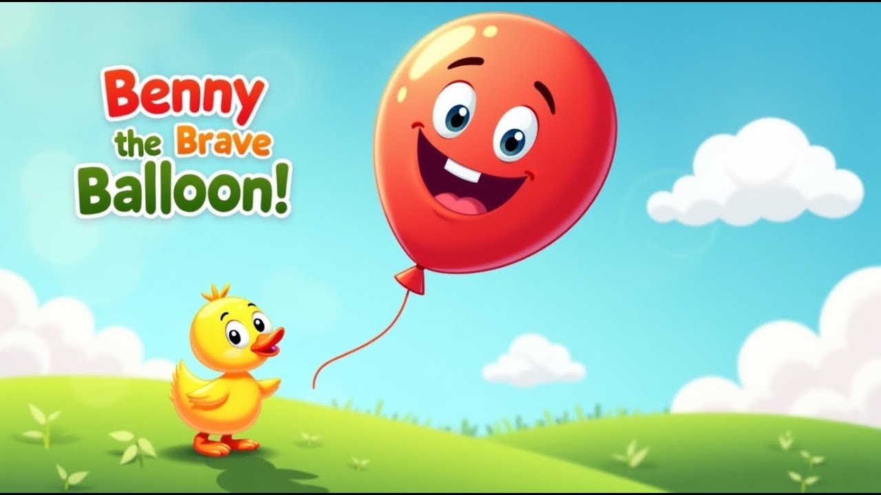 Benny the Brave Balloon 🌟 | Inspiring Short Story for Kids | Animated ...