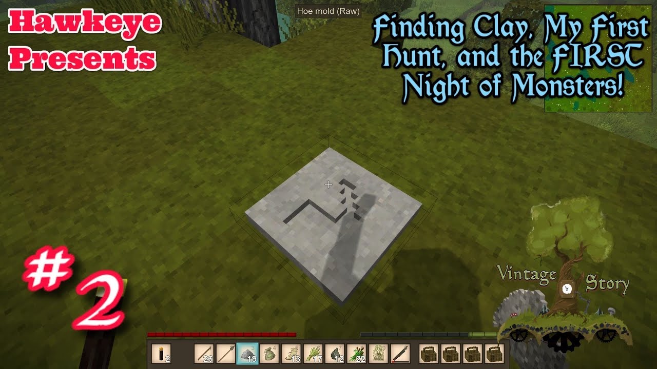 Vintage Story #2: Finding Clay, My First Hunt, and the FIRST Night of ...