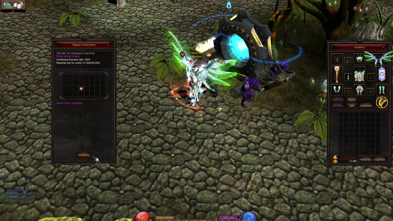 Mu Online. Creating Potion of Soul - YouTube