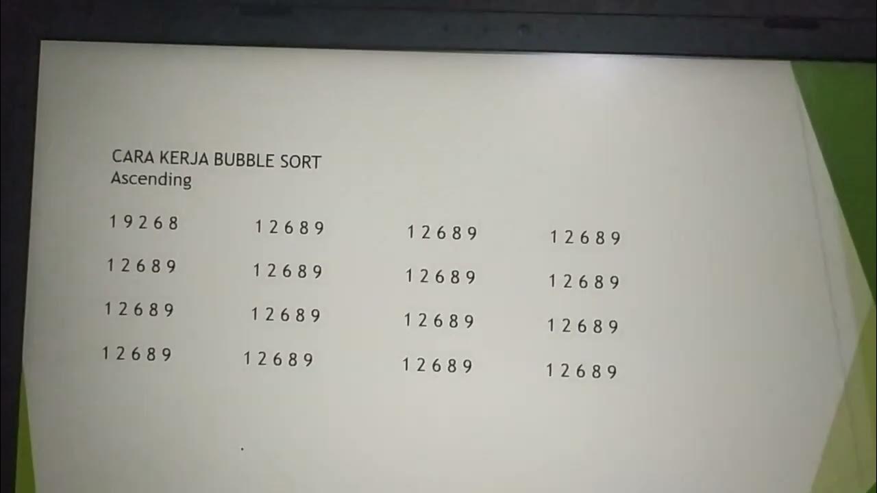 bubble sort - YouTube