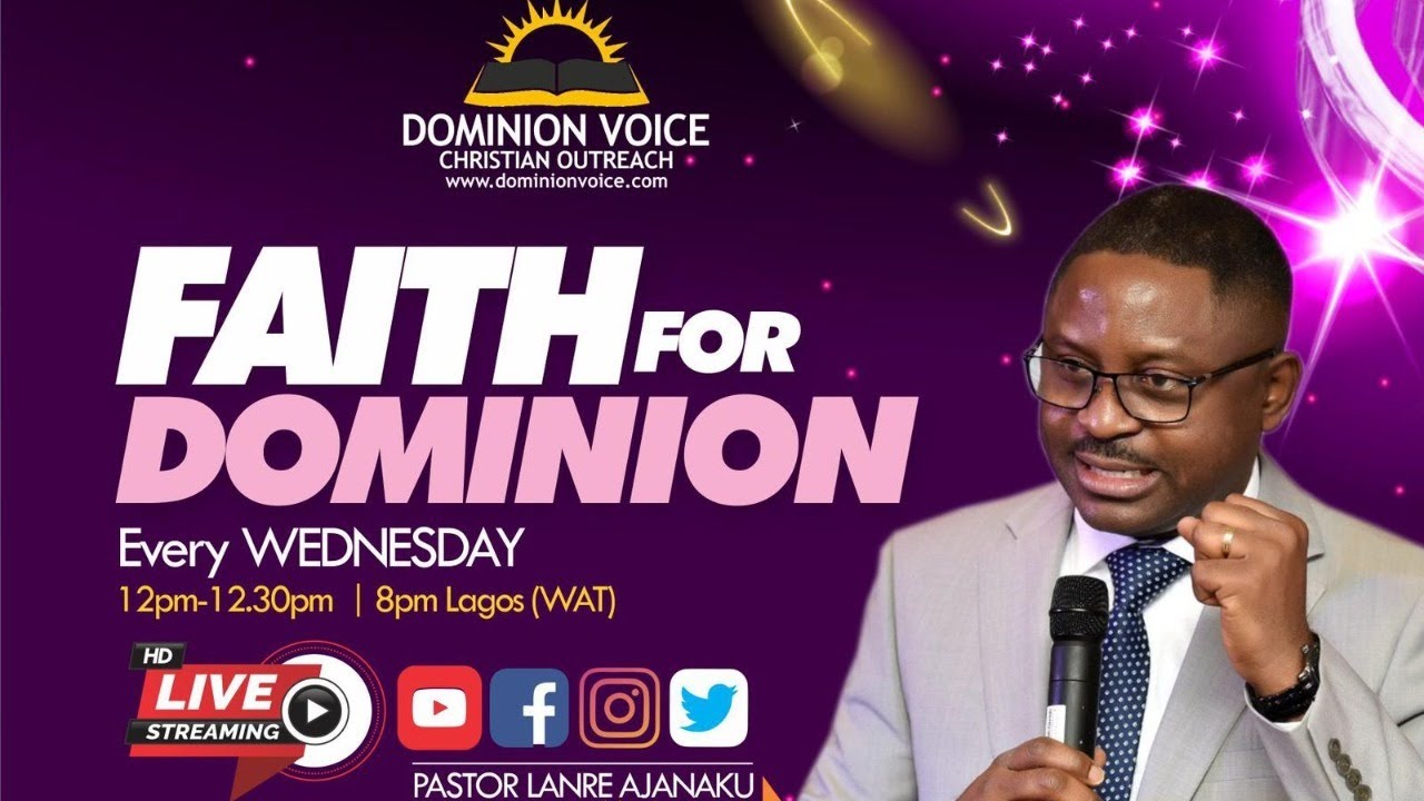 Faith For Dominion - YouTube