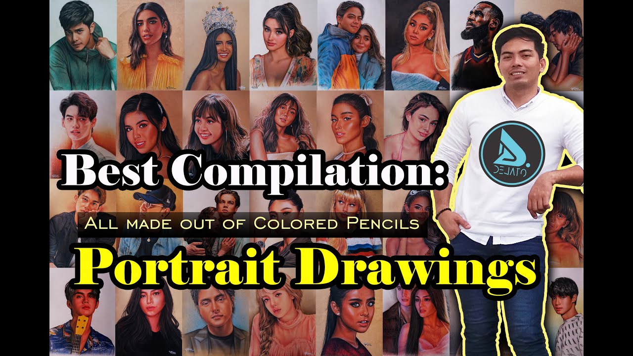 Best Artworks Compilation | Random Portrait Drawings | All Drawn Using ...