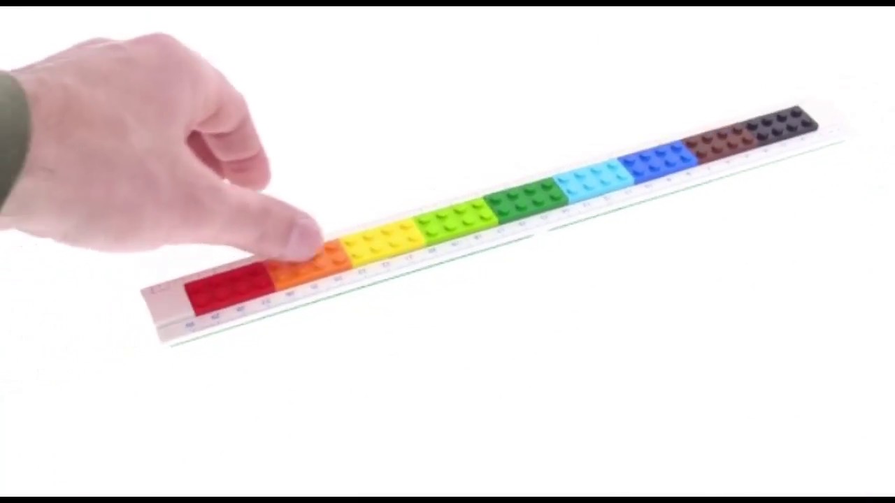 Wiseonline Lego Buildable Ruler Set - YouTube