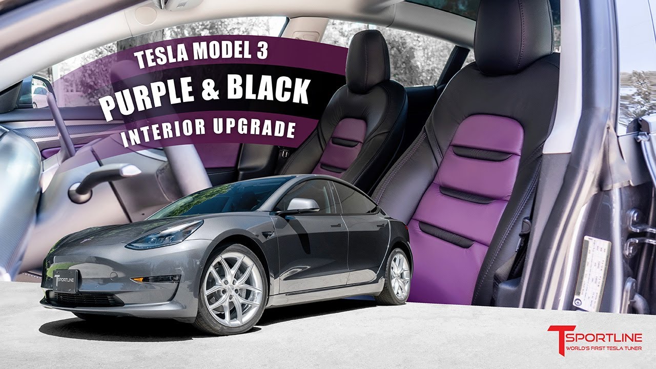 Purple Haze! Full custom interior & exterior Tesla Model 3 with T ...