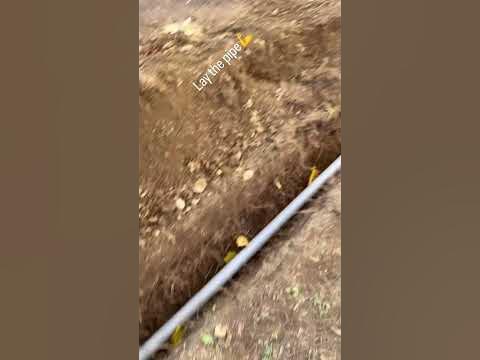 Digging a trench. Pt.2 #conduit #electrical #laypipe - YouTube