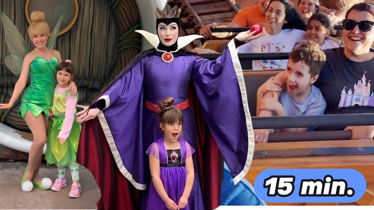 Disneyland Family Adventure! | Tinker Bell, Evil Queen, Roller-coasters ...
