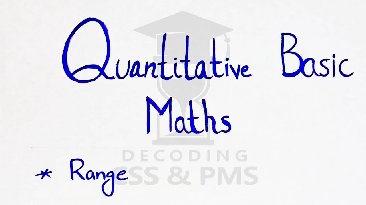 Quantitative Basic Math - YouTube