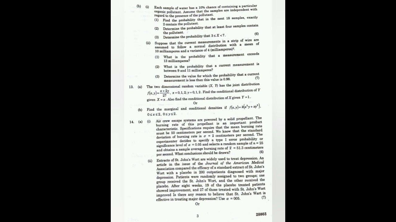 MA4151 University Exam Question Paper (Nov - Dec 2024) - 2025 - YouTube