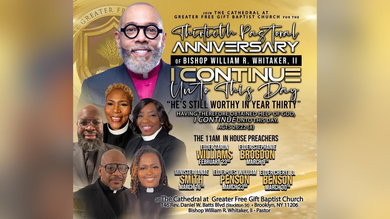 11AM 30th Pastoral Anniversary Service - Elder Stephanie Brogdon - YouTube