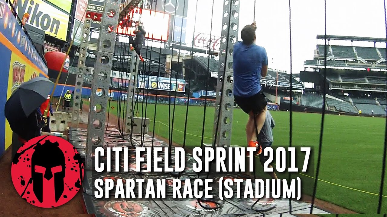 Spartan Race Citi Field 2017 (All Obstacles) - YouTube