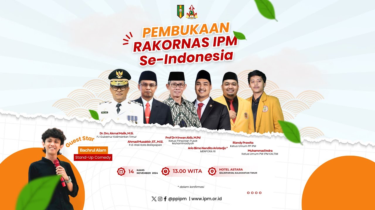 [LIVE] Pembukaan RAKORNAS IPM Se-Indonesia 🔴 - YouTube
