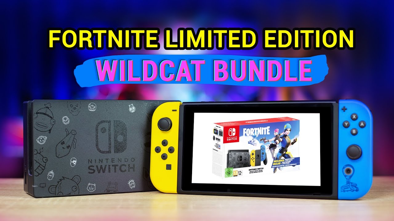 UNBOXING - Nintendo Switch Fortnite Special Edition "Wildcat Bundle ...