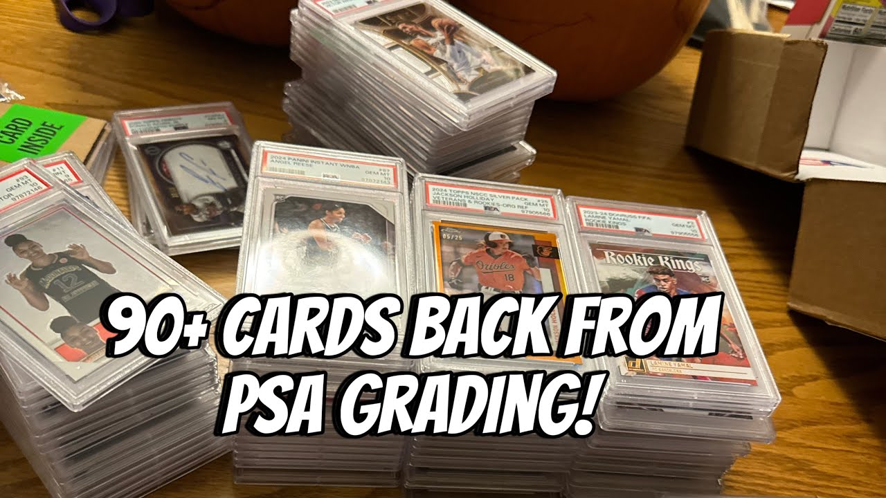90+ cards sent for PSA Submission back from grading! - YouTube