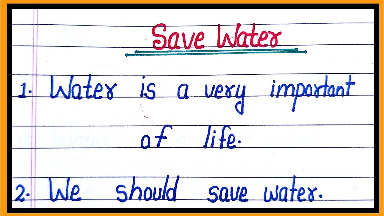 essay on save water/10 lines essay on save water in english/jal bachao ...