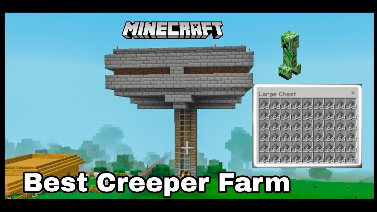 I BUILD BEST CREEPER FARM IN MINECRAFT - YouTube