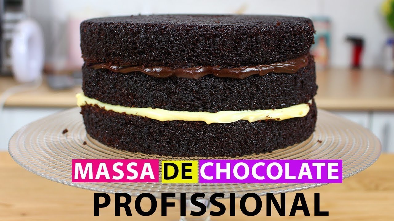 MASSA DE CHOCOLATE PROFISSIONAL ( A MELHOR DE TODAS) | CAKEPEDIA - YouTube