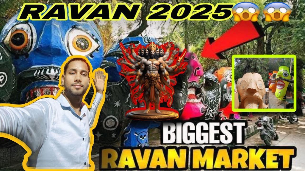 BIGGEST RAVAN MAKING IN DELHI | RAVAN 2025 TAGORE GARDEN || - YouTube