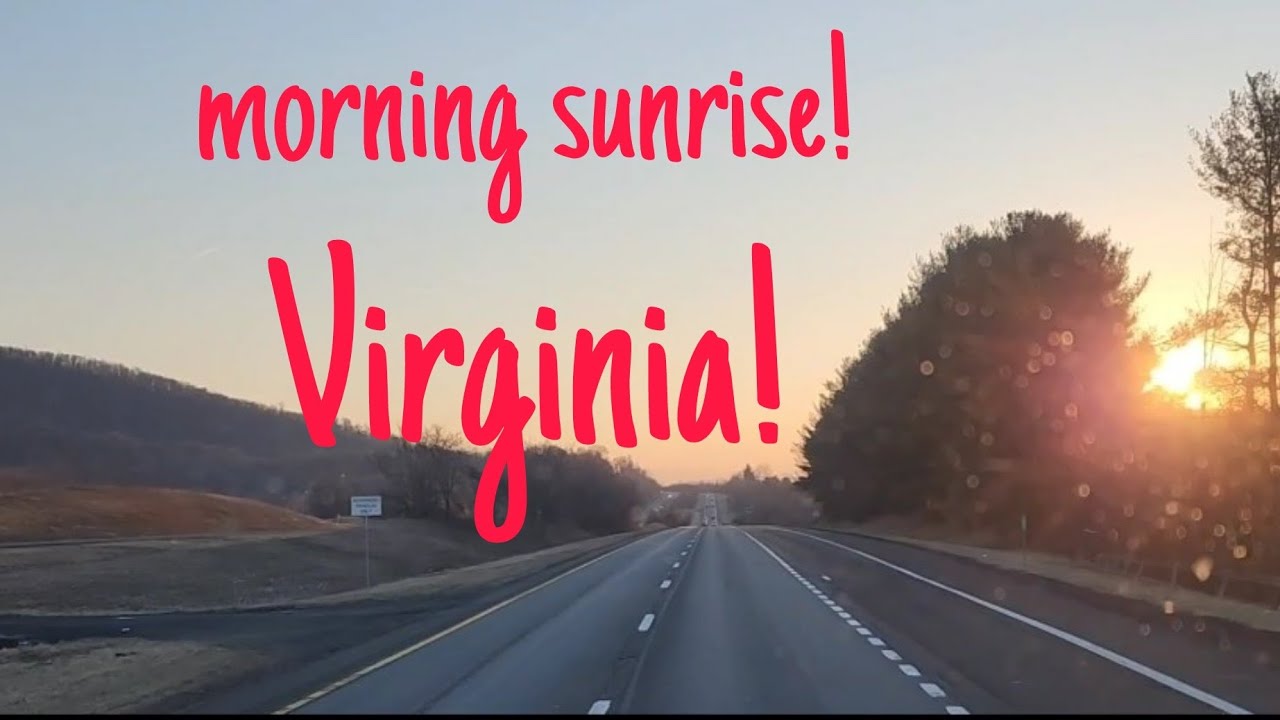 DRIVING IN NORTHERN VIRGINIA 🇺🇸 part 1 | What a great Sunrise! #usa # ...