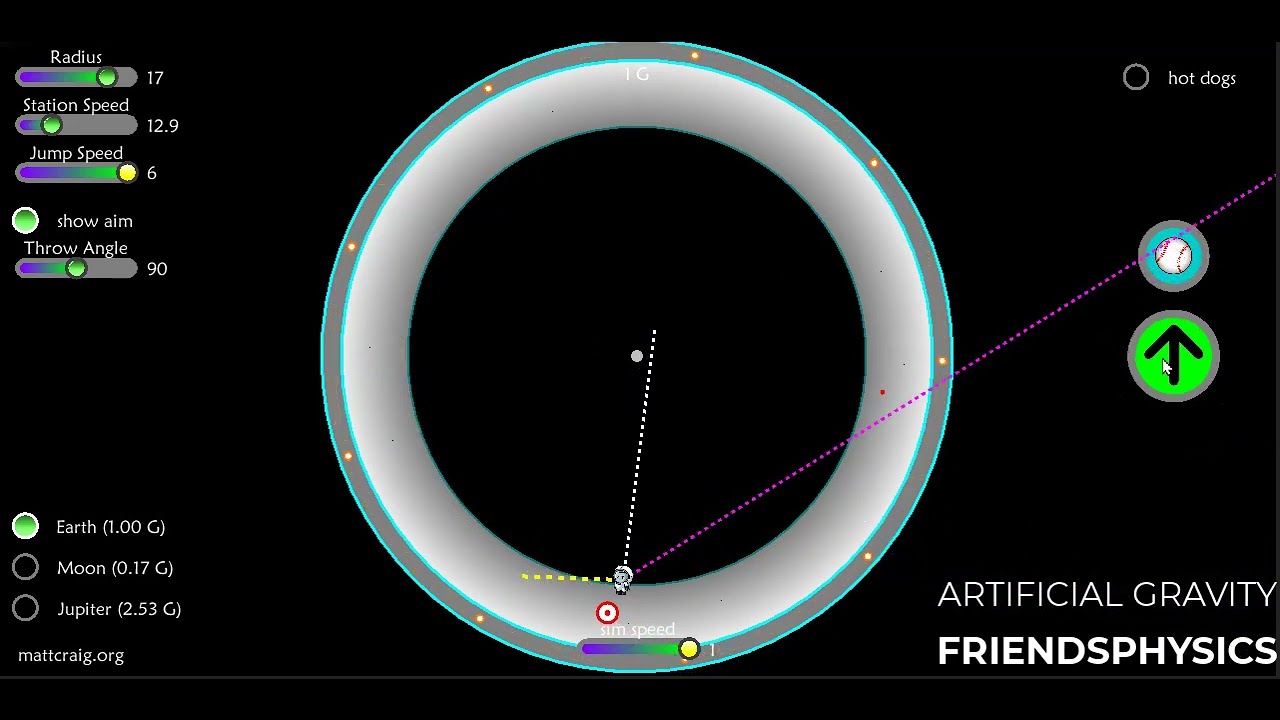 ARTIFICIAL GRAVITY ANIMATION | CLASS 11 PHYSICS | O LEVEL PHYSICS | A ...