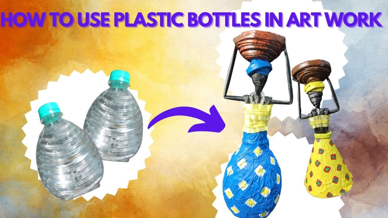 How to use plastic bottles in art work / DIY project / #diy#craft - YouTube