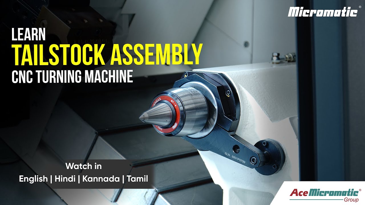 Learn Tailstock assembly | CNC turning machine | - YouTube