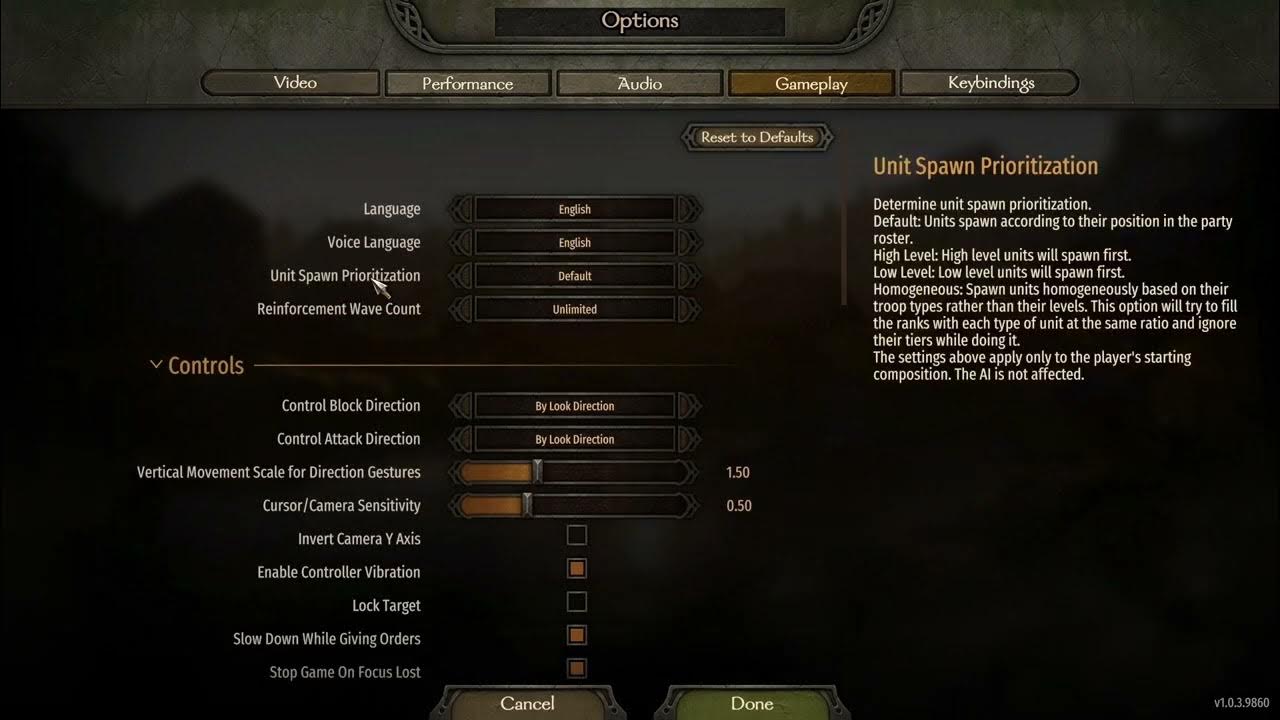 Mount & Blade II Bannerlord How To Change Unit Spawn Prioritization - YouTube