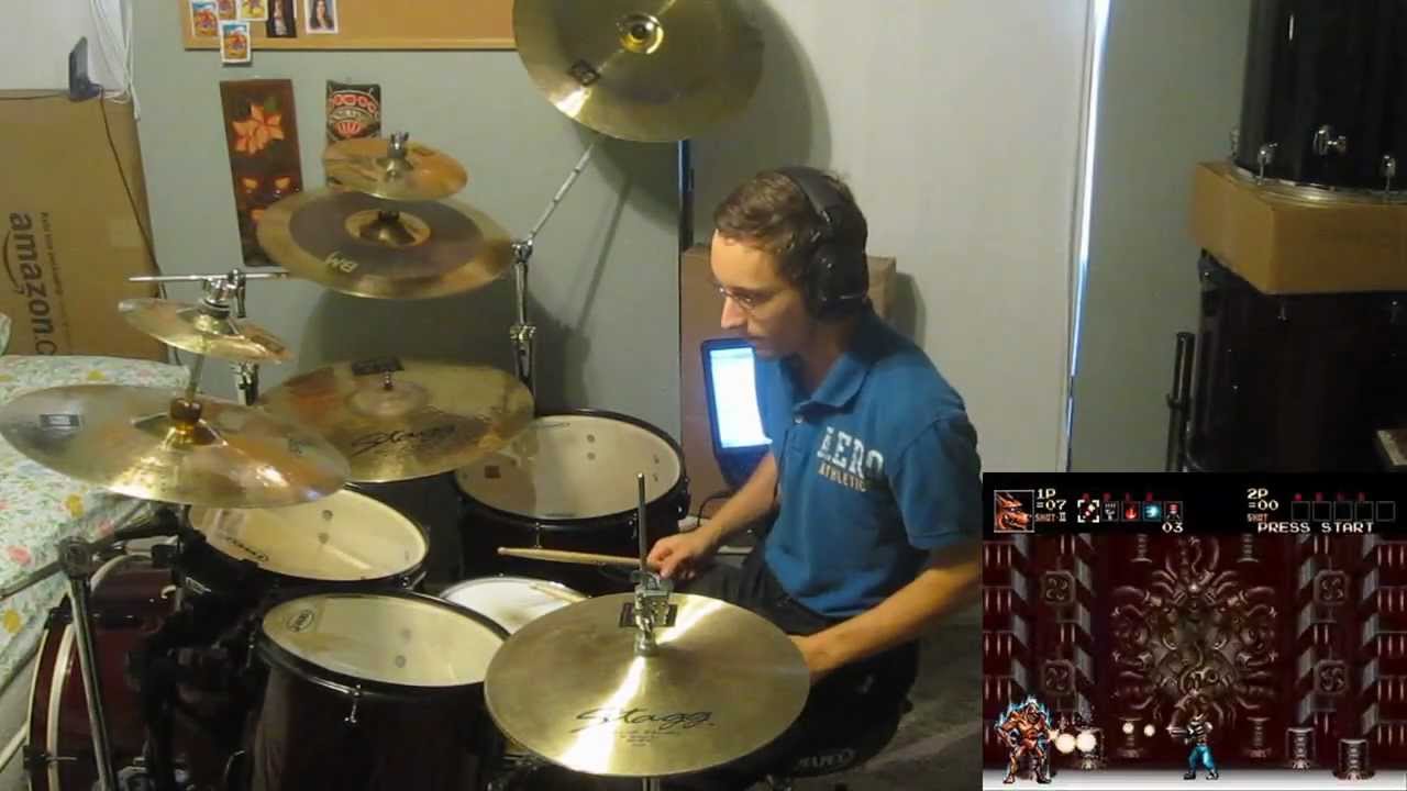 Contra: Hard Corps Drum Cover (Sega Genesis) Part 1 - YouTube