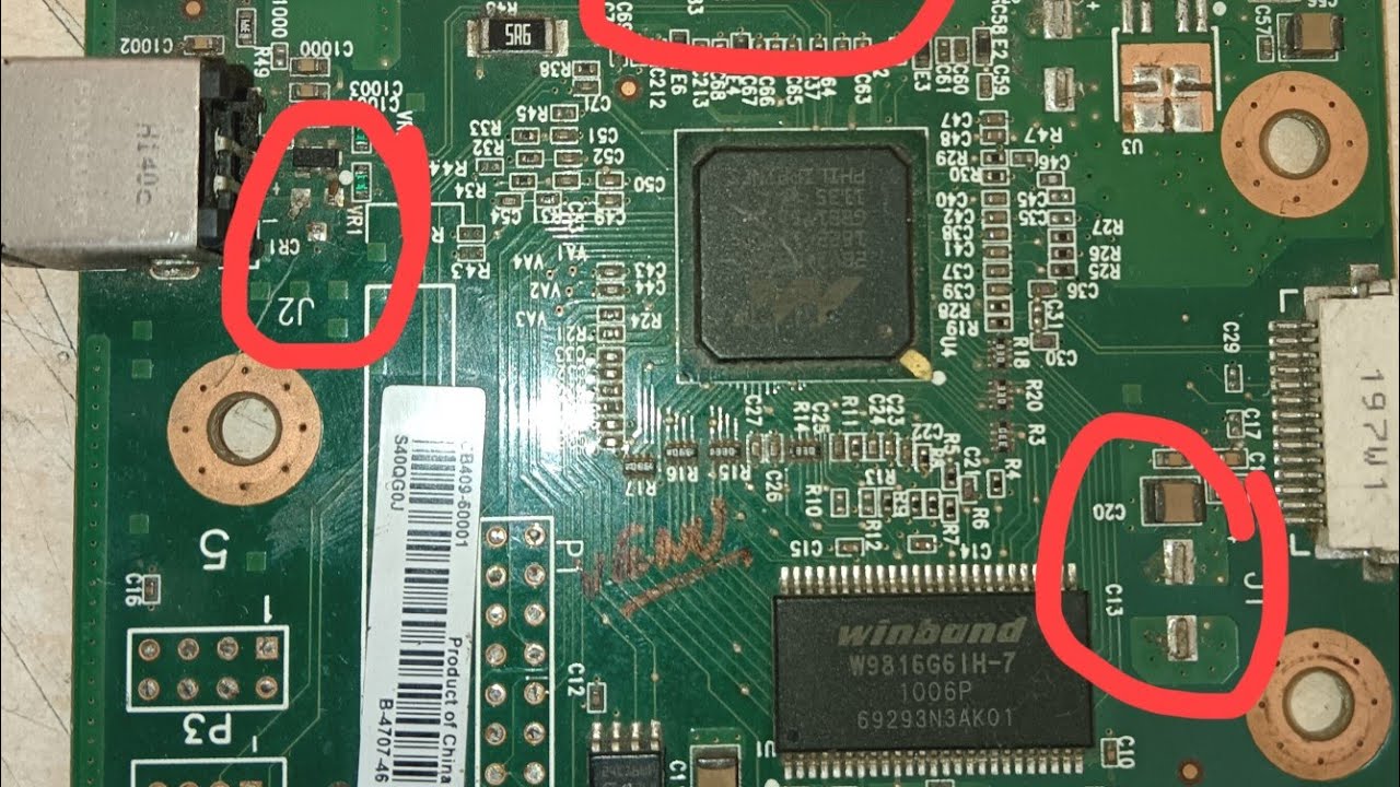 HP 1020 logic Card repair ! 1020 hp 1020 technical help guru sunil ...
