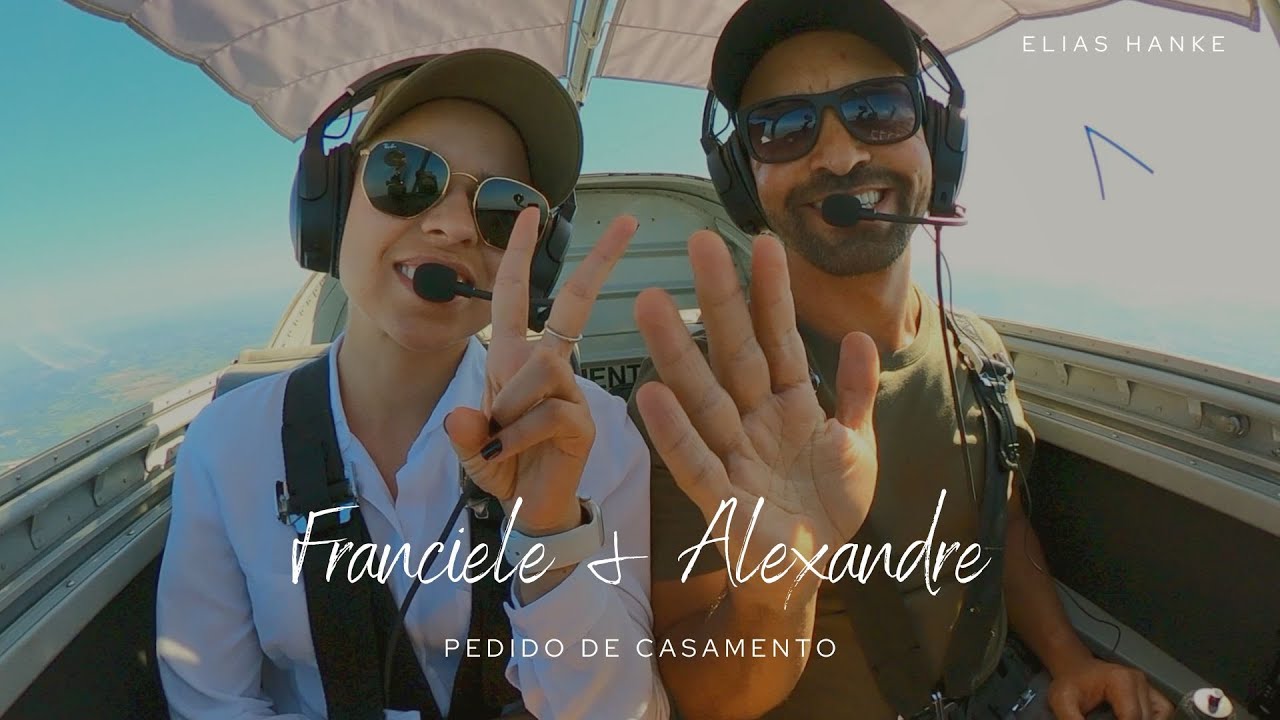 Pedido de casamento Alexandre Machado e Franciele - Pane no Avião RV6 - YouTube