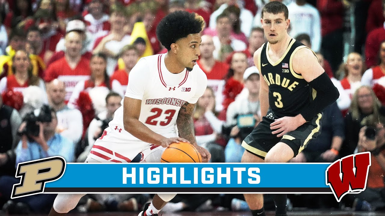 Purdue at Wisconsin | Highlights | Big Ten Men's Basketball | Feb. 4 ...