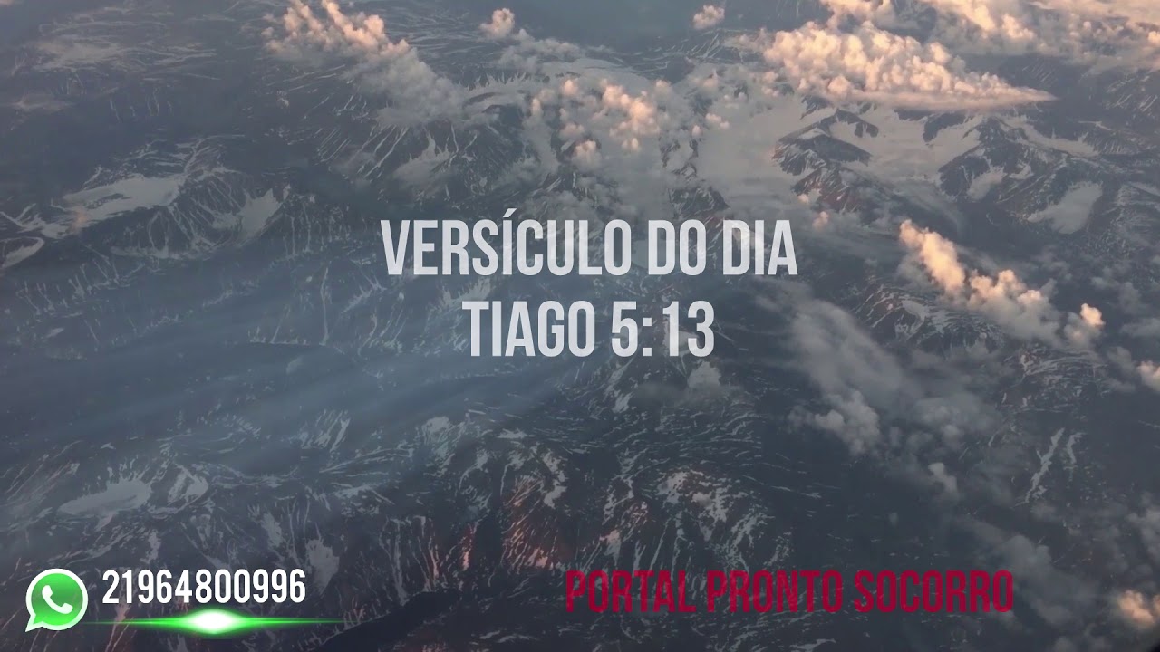 Versículo do DIA Tiago 5:13 - 16/11/2020 - YouTube