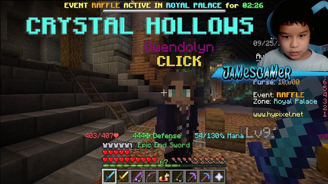 I Unlocked the Crystal Hollows in Hypixel Skyblock - YouTube