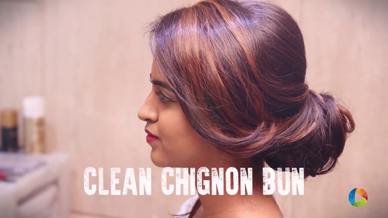 How To: Easy & Chic Low Chignon/Bun Hair Tutorial - YouTube