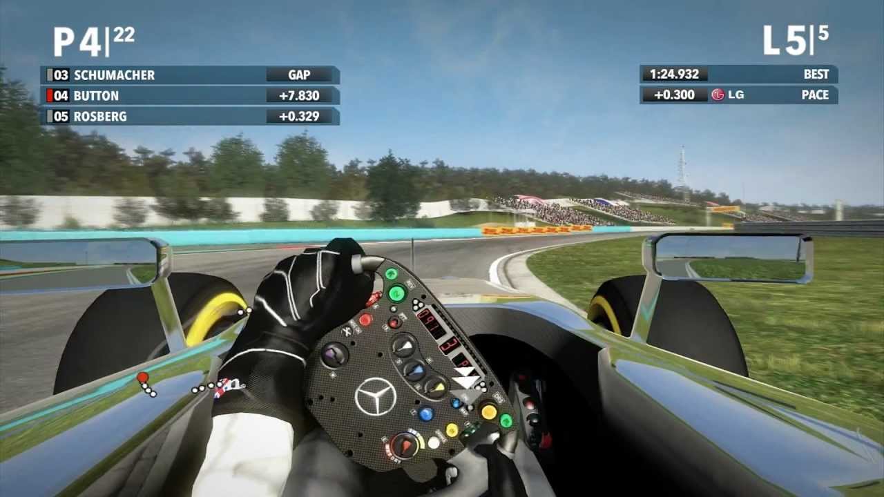 F1 2012 PC HD Cockpit Gameplay Hungaroring - YouTube