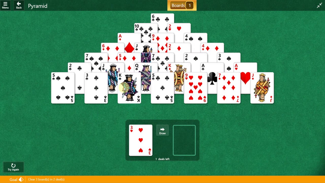 Microsoft Solitaire Collection - Pyramid - November 18 2016 - YouTube