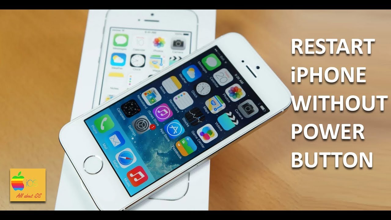 How to restart iPhone if power button is not working - YouTube