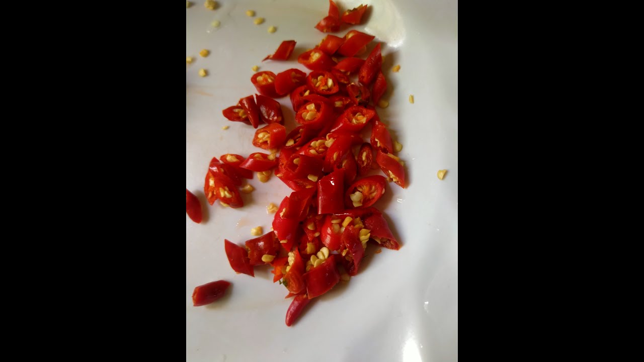 Bicol express extra hot chili - YouTube