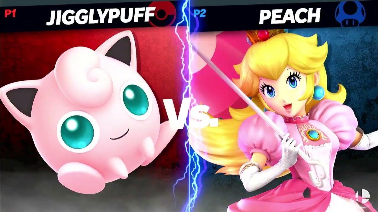 Jigglypuff VS Peach - Super Smash Bros Gameplay - YouTube