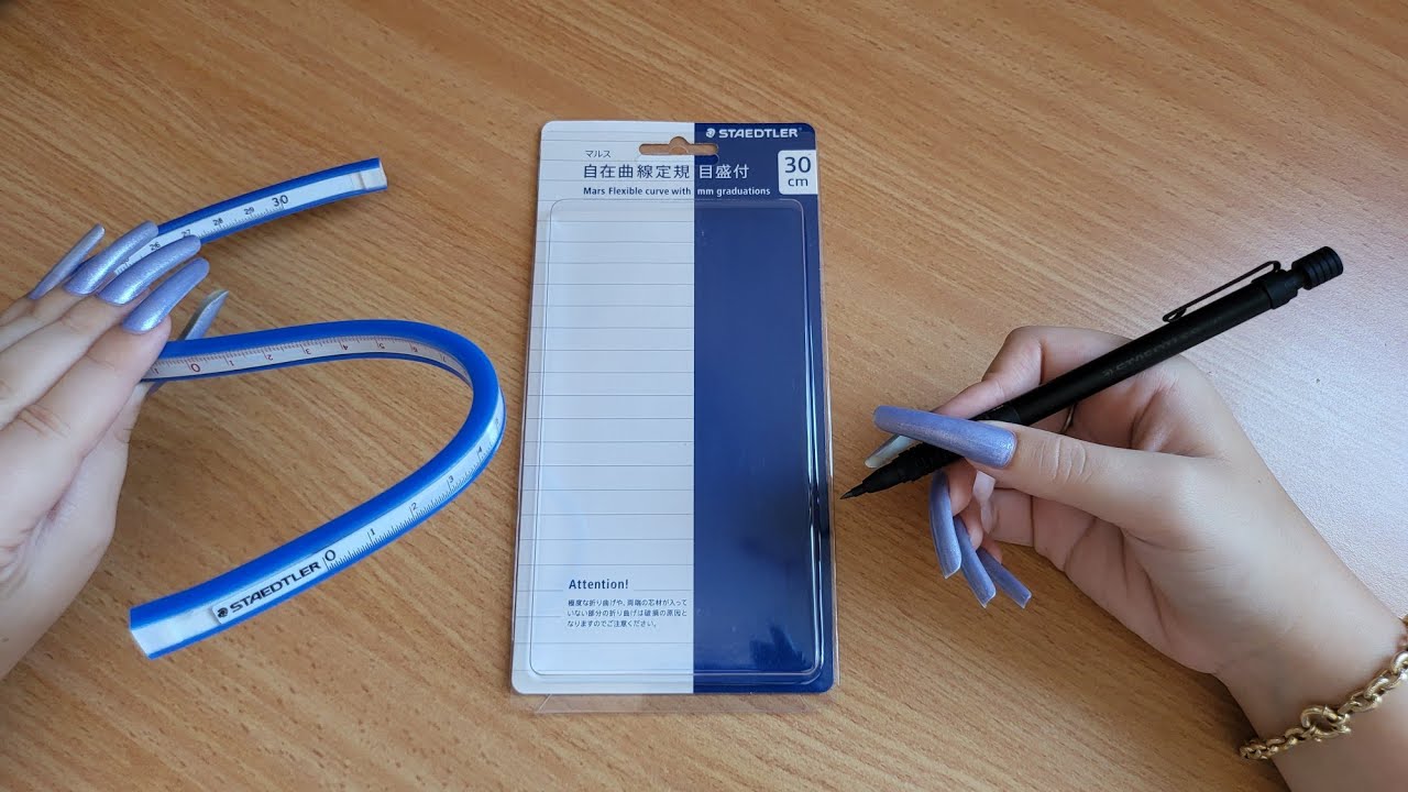 STAEDTLER FLEXIBLE CURVE MM RULER 📏 - YouTube