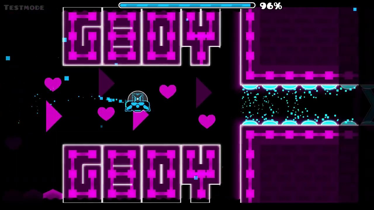 Geometry Dash - Neon Overdrive 61% + 50%-100% - YouTube