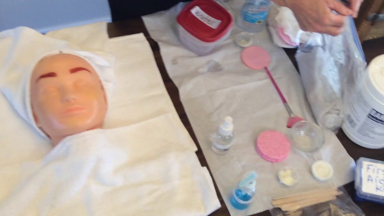 Idaho State Boards Practical Client Preparation and Basic Facial - YouTube