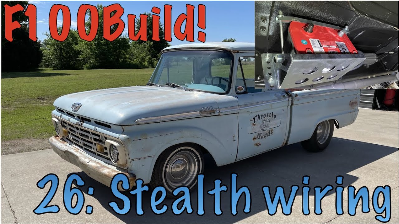 '64 F100 Build! Part 26: Hiding the Battery and Holley ECU - YouTube