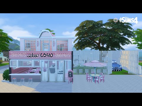 The Sims 4: VANILLA CAFÉ with UPPER APARTMENT // Speed Build