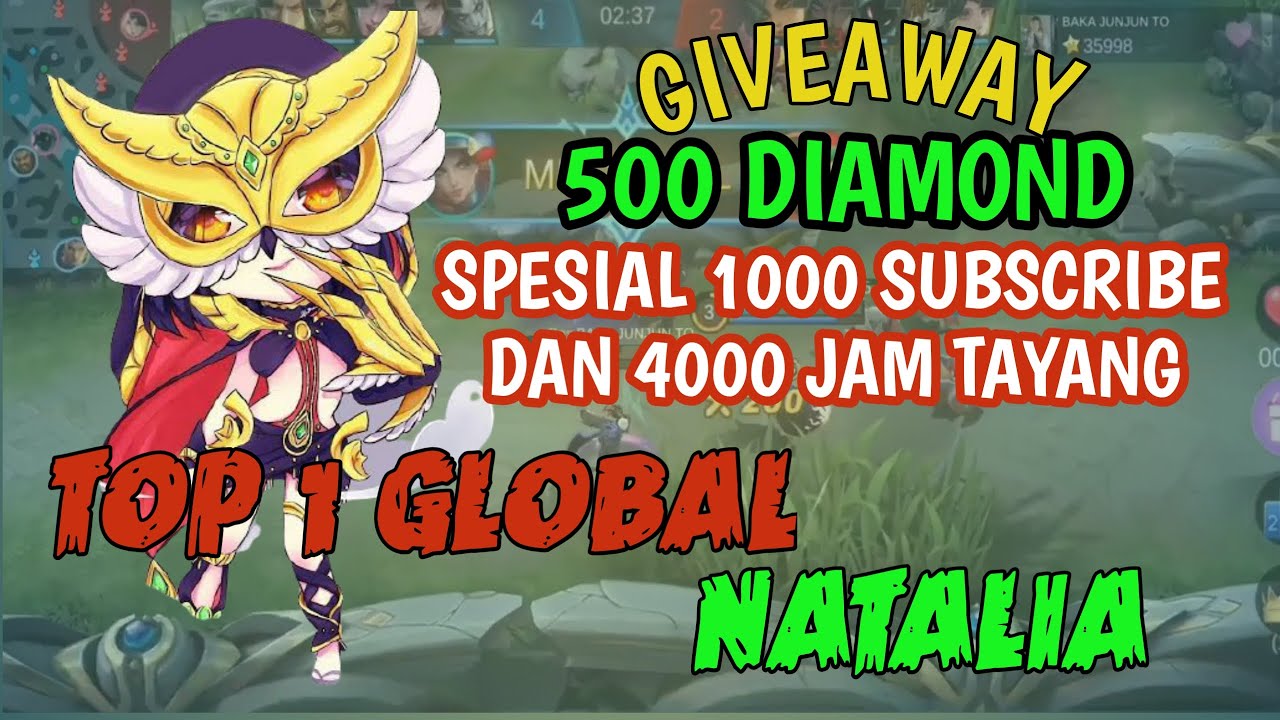 TOP 1 GLOBAL NATALIA || BUILD AND ITEM TERBARU NATALIA 2021 - YouTube