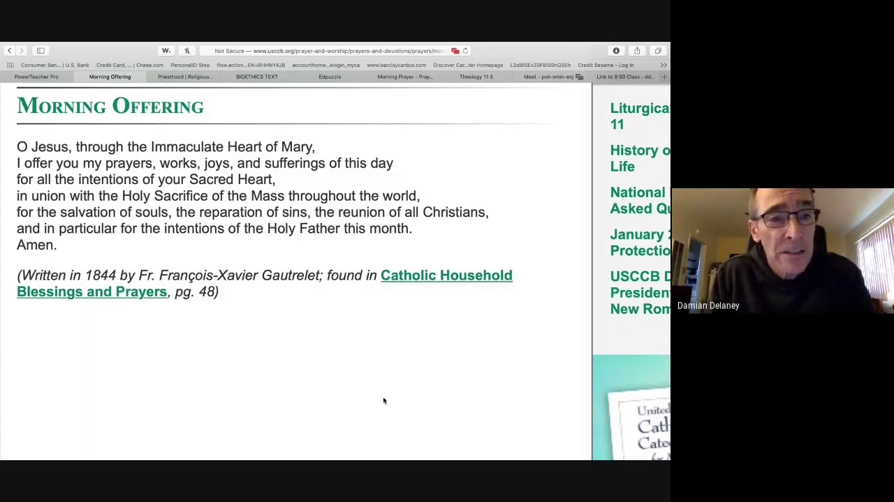Distance Learning Opening Prayer - YouTube
