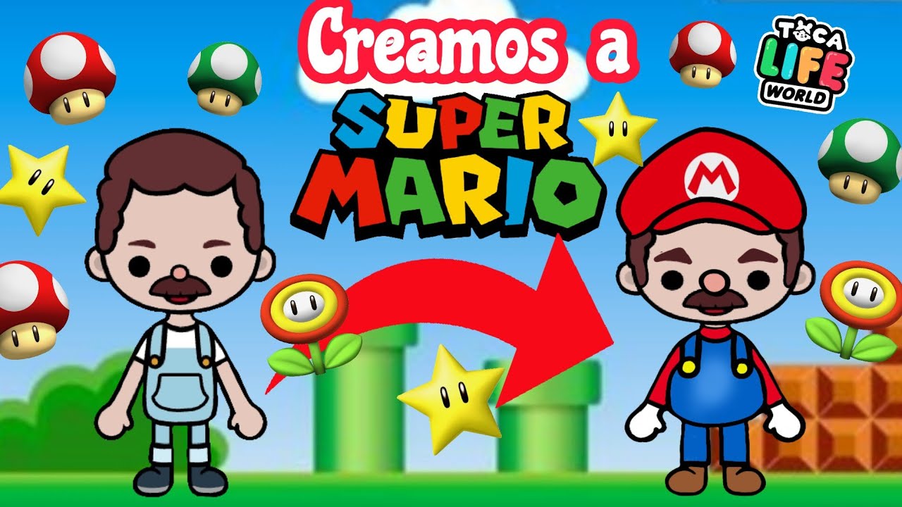 Super Mario Bros en Toca Boca Life World con ibis paint - YouTube
